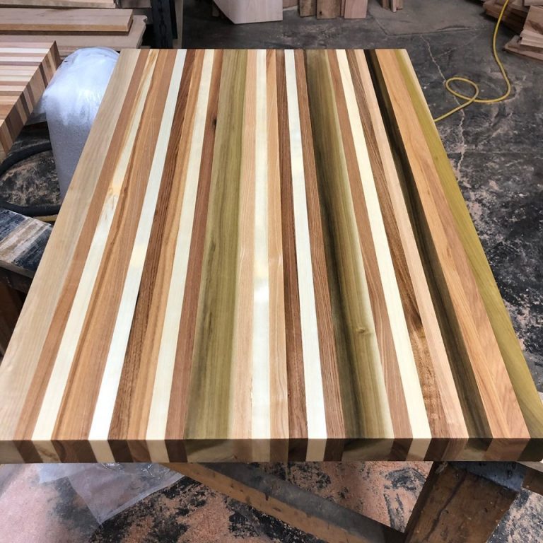 Butcher Block with varying wood species - Enterprise Wood Products